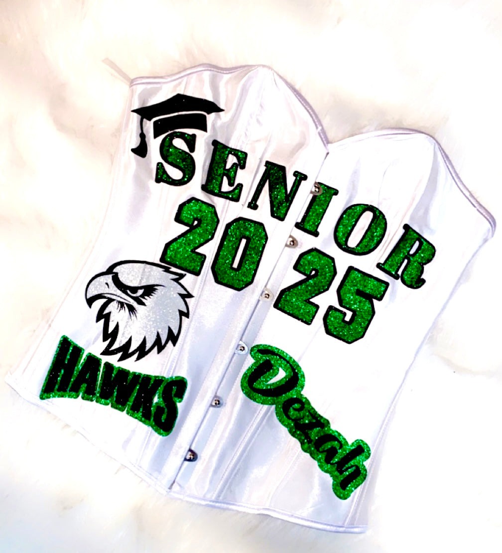 Senior 2025 Corset | Custom Corset | Birthday Corset | College Corset ...
